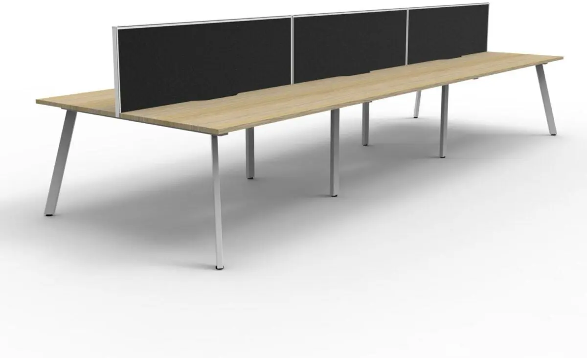 Eternity Double Sided Workstation With Screens – IOF – Ideal Office ...