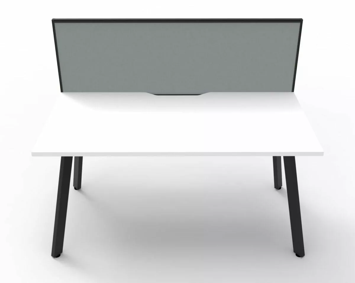 Eternity Single Sided Workstation with Screens – IOF – Ideal Office ...