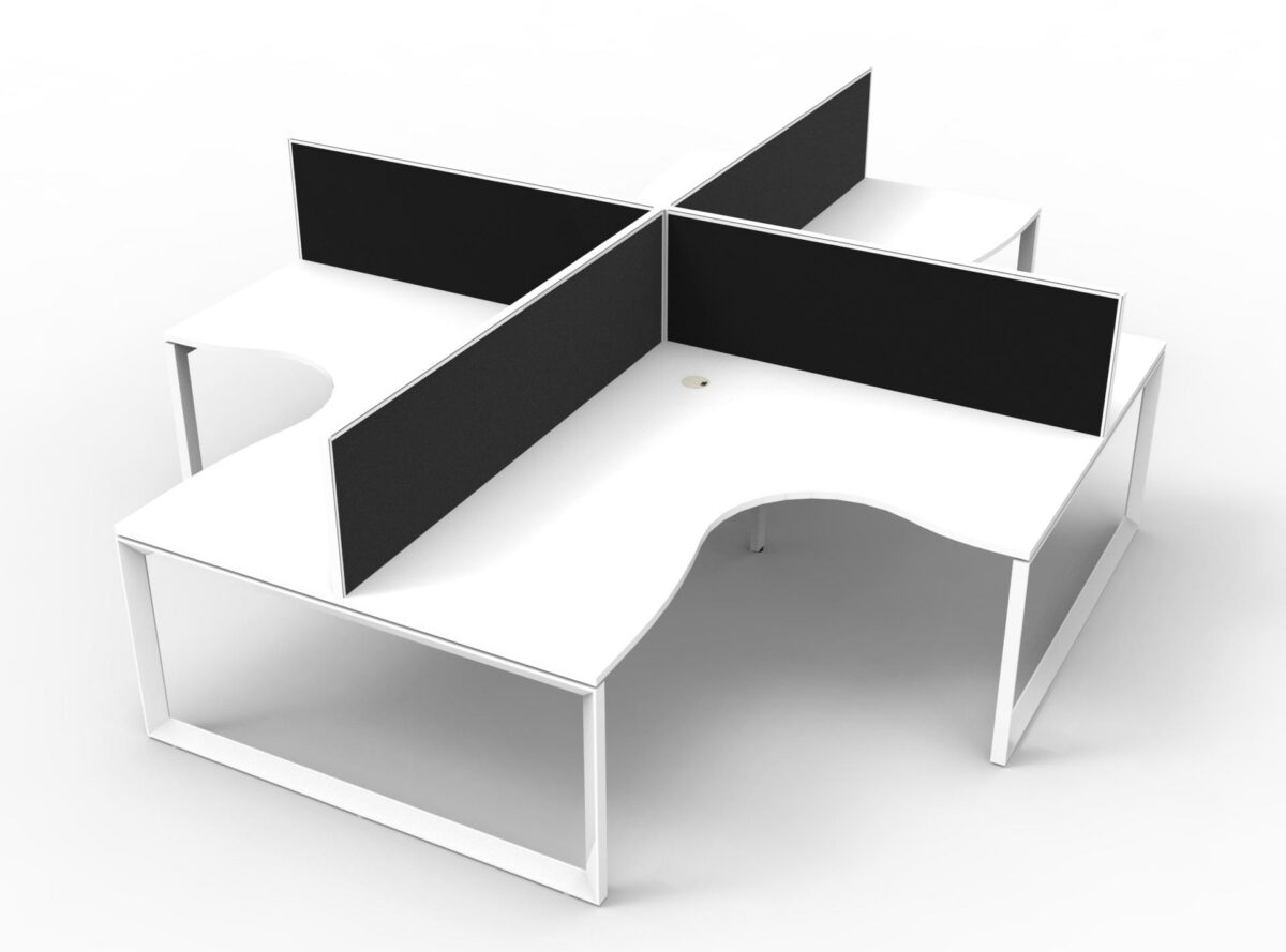 Deluxe Loop Leg Corner Workstation – IOF – Ideal Office Furniture Solutions