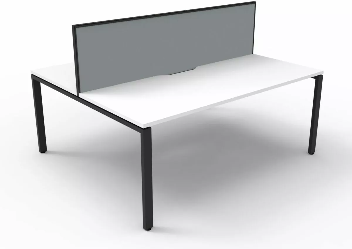 Deluxe Profile Leg Double With Screen – IOF – Ideal Office Furniture ...