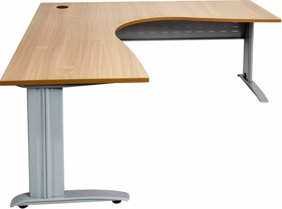 Span Beech Corner Workstations – IOF – Ideal Office Furniture Solutions