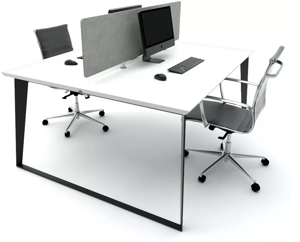 Razor (Black Leg) – 2 Person Workstation – IOF – Ideal Office Furniture ...