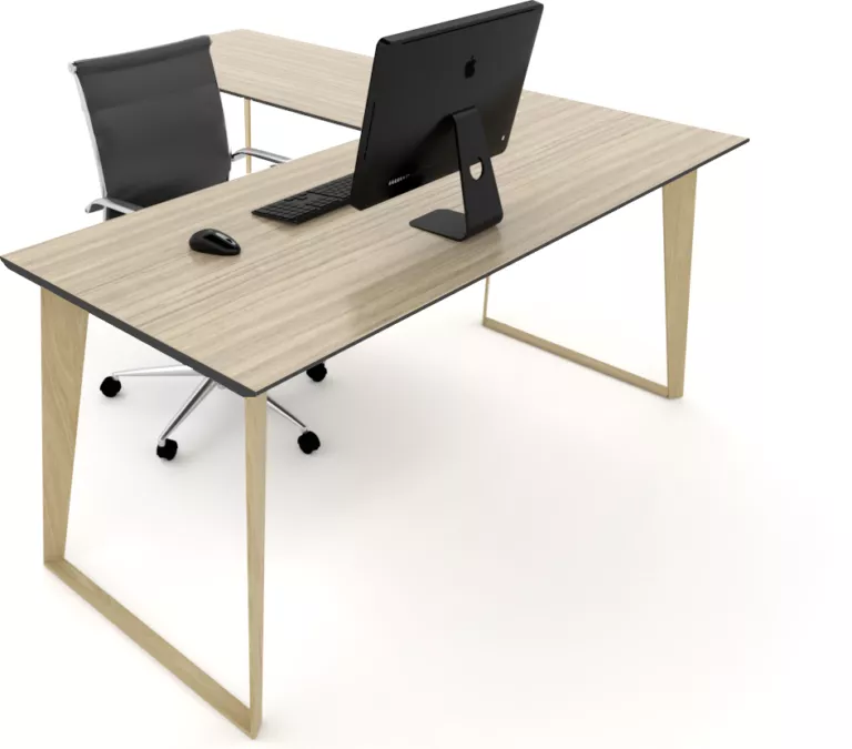 Razor (Woodgrain Leg) – Corner Desk – IOF – Ideal Office Furniture ...