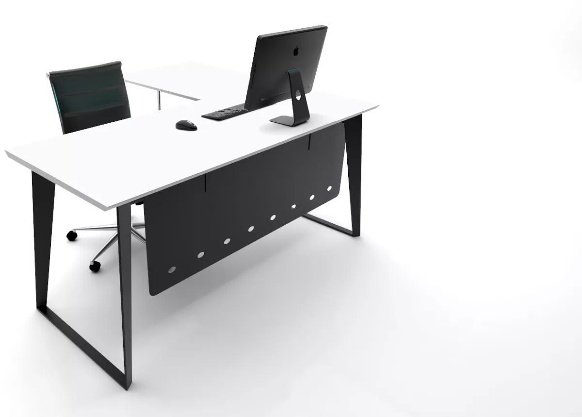 Razor (Black Leg) – Corner Desk – IOF – Ideal Office Furniture Solutions