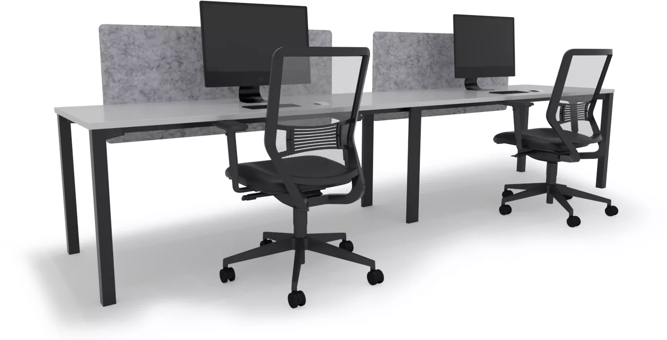 Cube (Black Leg, Single Sided) – 2 Person Workstation – IOF – Ideal ...