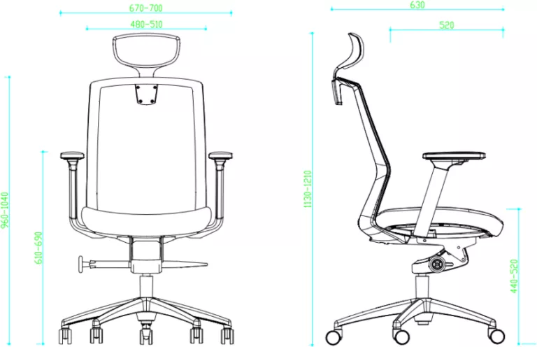 Cruise Mesh High Back Chair (Height Adjustable Arms) – IOF – Ideal ...