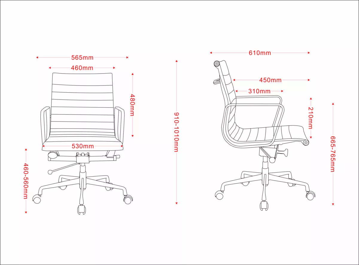 Stealth Light Grey Mid Back Chair – IOF – Ideal Office Furniture Solutions