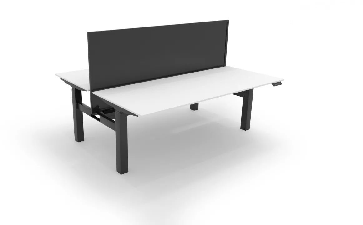 Vertx (Black Leg) – 2 Person Workstation – IOF – Ideal Office Furniture ...