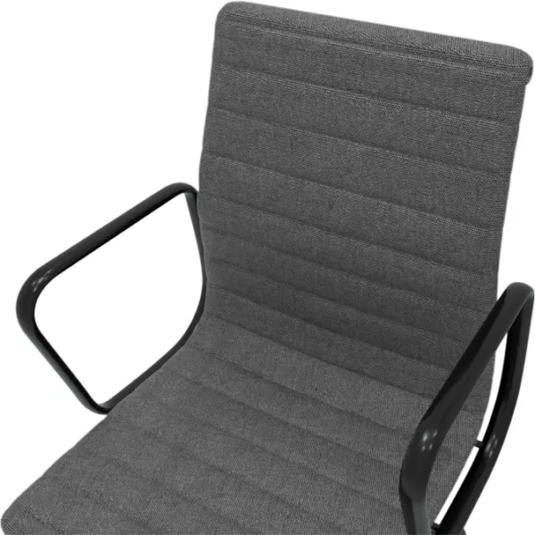 Stealth Dark Grey Mid Back Chair – IOF – Ideal Office Furniture Solutions