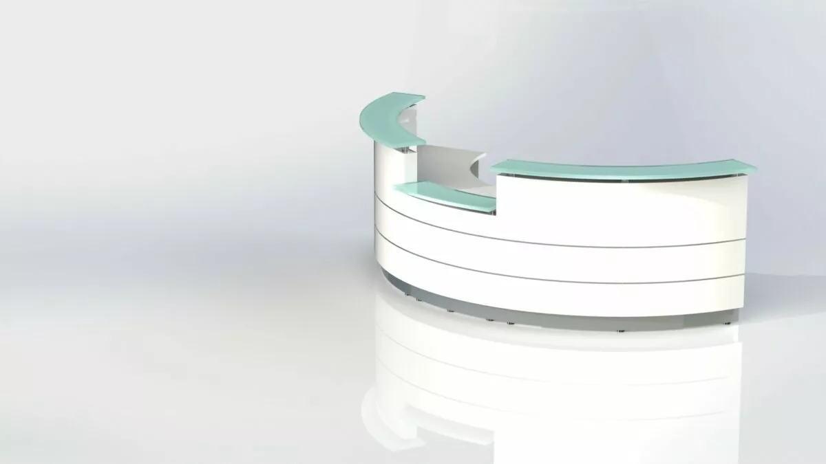 Polaris Modular Reception Counter – IOF – Ideal Office Furniture Solutions