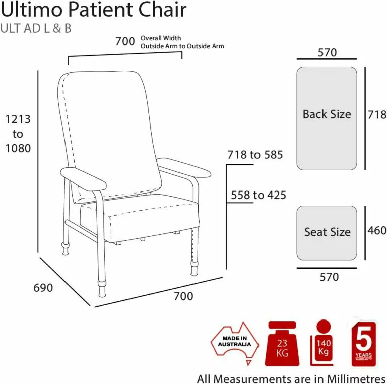 Ultimo Patient Chair With PU Arms – IOF – Ideal Office Furniture Solutions