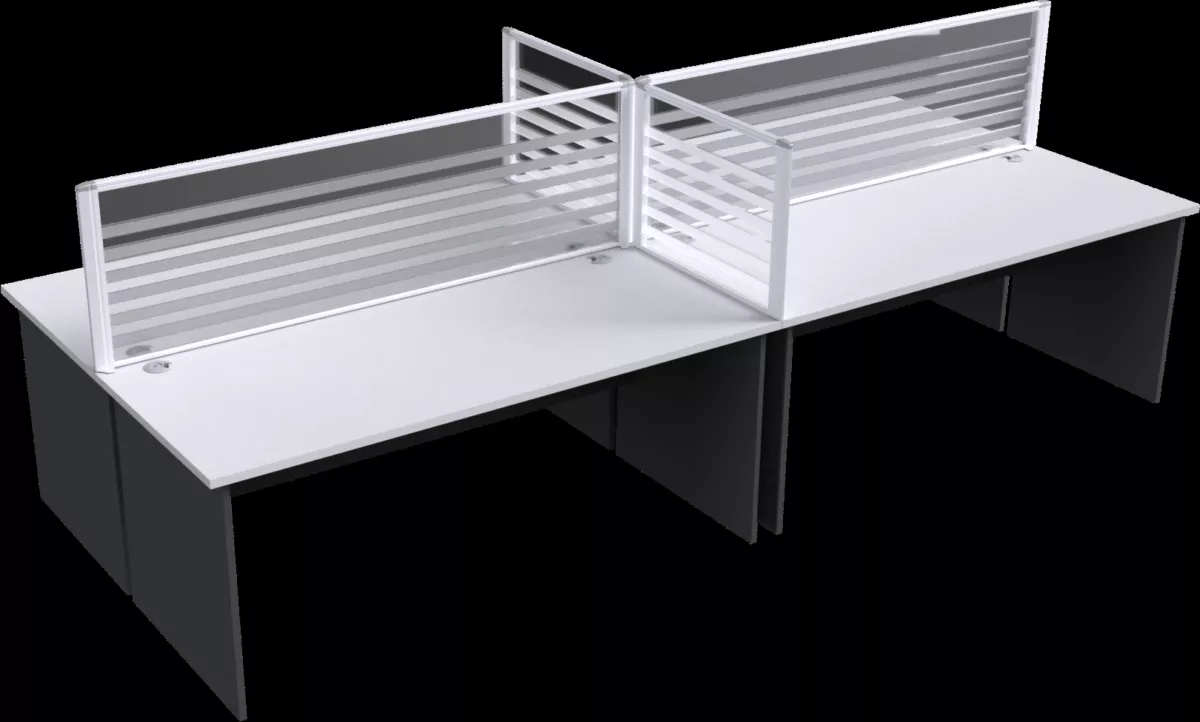 Glass Desk Mount Screens – IOF – Ideal Office Furniture Solutions