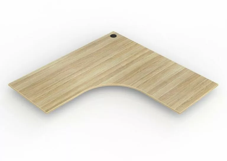 Corner Worktop in New Oak – IOF – Ideal Office Furniture Solutions