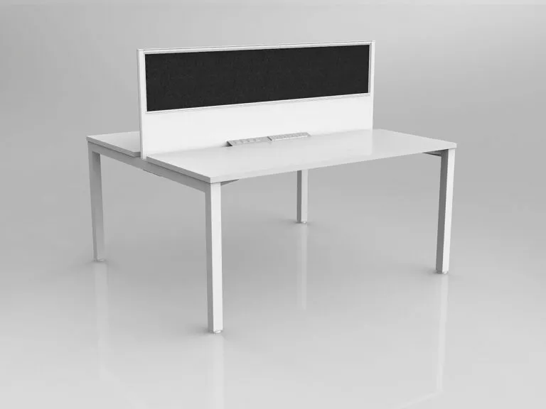 Axis 2 User Double Sided Desk with Screens – IOF – Ideal Office ...