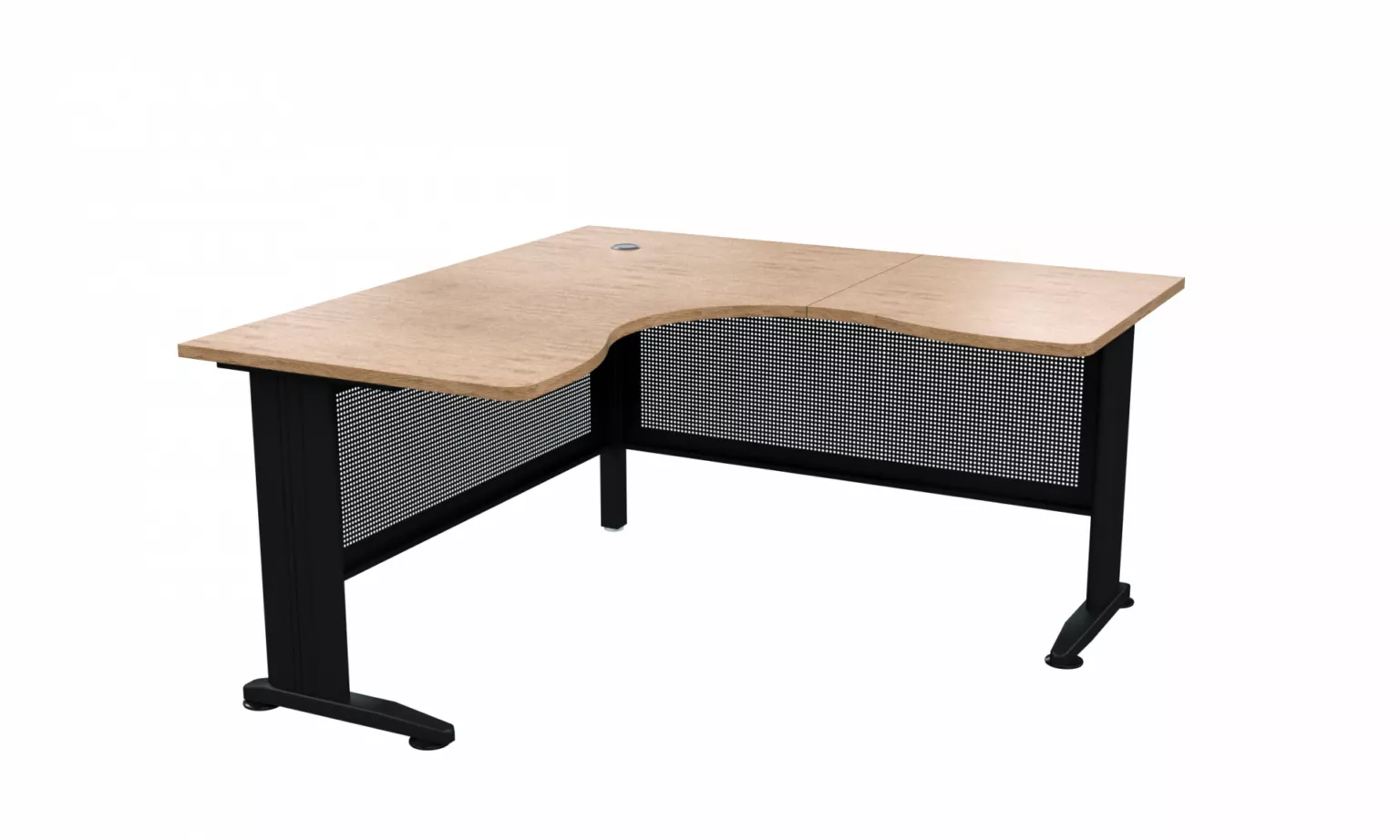 cSPACE Workstation with 2 Piece Radius Corner Top – IOF – Ideal Office Furniture Solutions