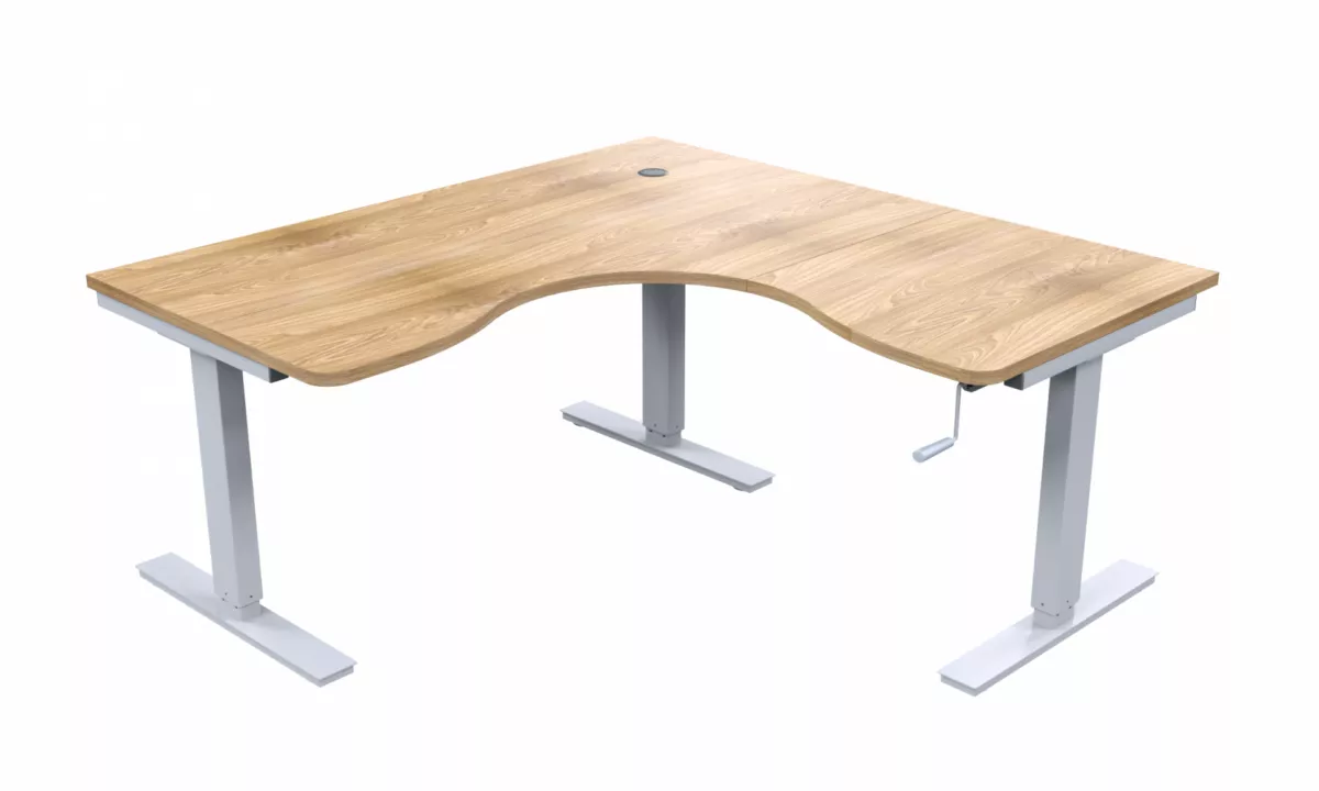 Manual Height Adjustable Workstation – IOF – Ideal Office Furniture ...