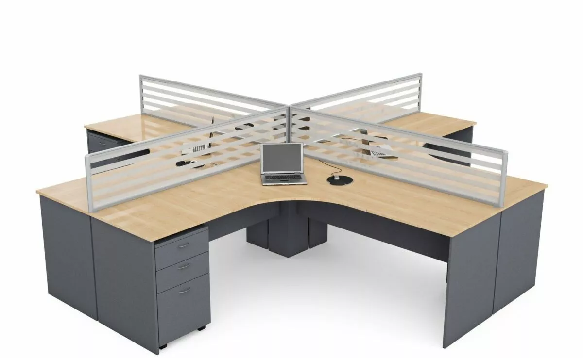 Glass Desk Mount Screens – IOF – Ideal Office Furniture Solutions