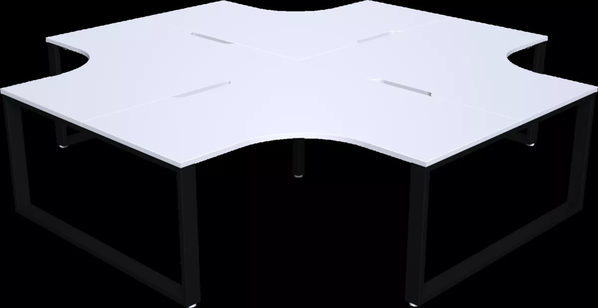 LOOP 4 Person Corner Workstation Pod – IOF – Ideal Office Furniture ...