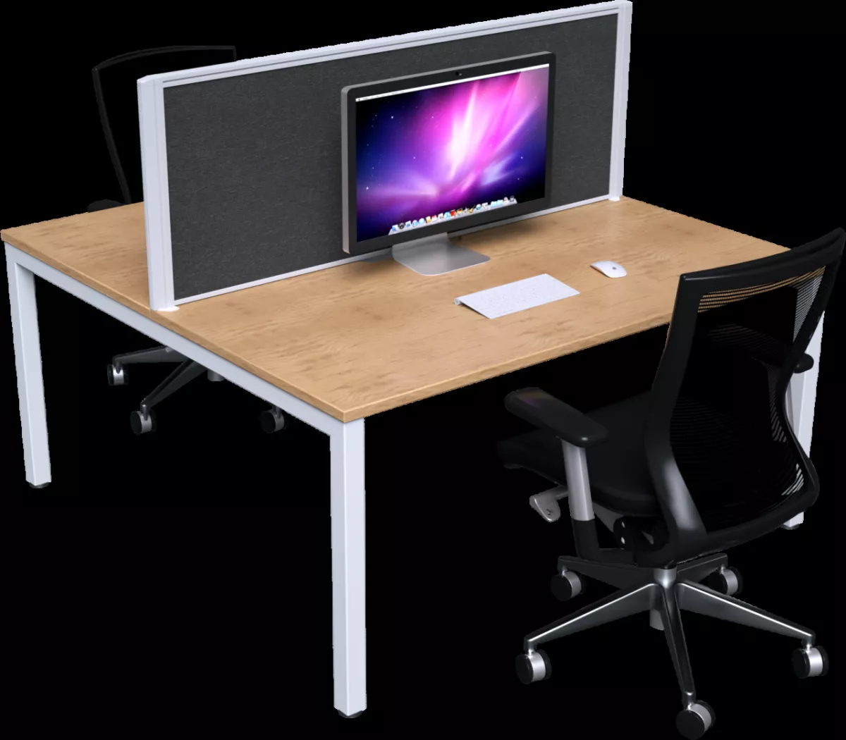 STRATA Double Inline Sided Desk 2 Person – IOF – Ideal Office Furniture ...