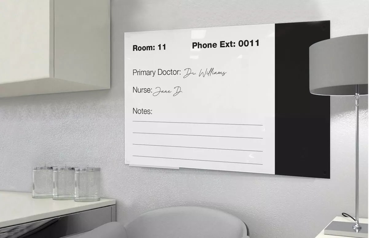 Whiteboard Slim Frame Lx6 – 4mm – IOF – Ideal Office Furniture Solutions