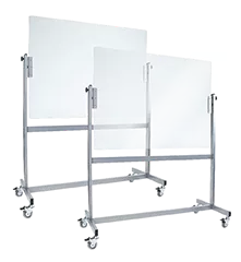 Space Mobile Glass Board – White Or Clear Glass – IOF – Ideal Office ...