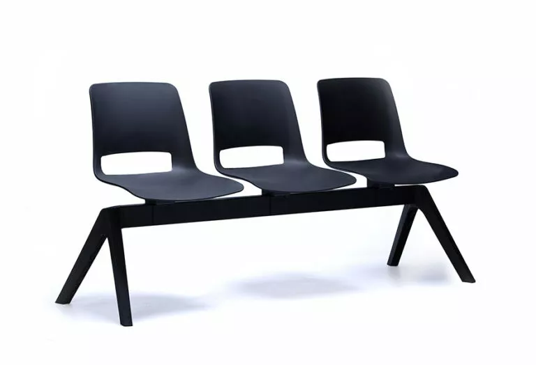 Unica 3 Seat Beam ‘Alta’ Leg – PP – IOF – Ideal Office Furniture Solutions